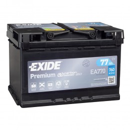 Аккумулятор автомобильный EXIDE Premium 77R EA770 760 А обр. пол. 77 Ач