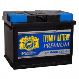 Аккумулятор автомобильный Тюмень Premium 64L 620 А прям. пол. 64 Ач ...