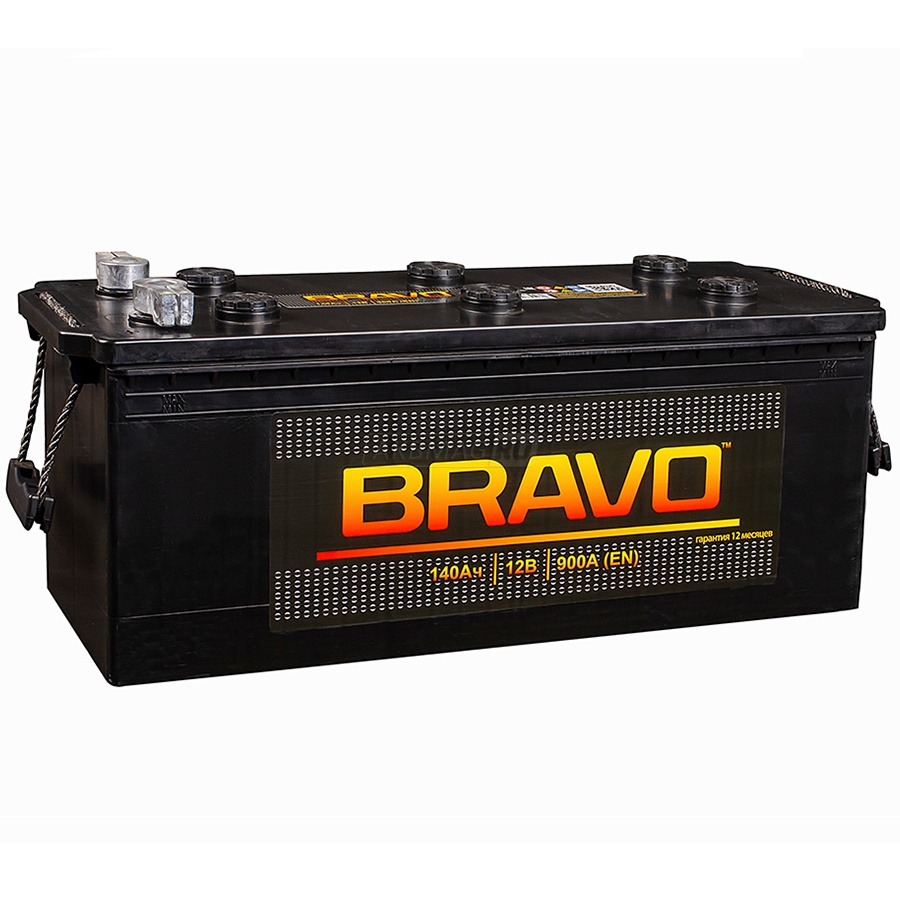Аккумулятор автомобильный BRAVO 140 рус 900 А прям. пол. 140 Ач ...