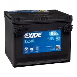 Аккумулятор автомобильный EXIDE Excell 55L EB558 620 А прям. пол. 55 Ач