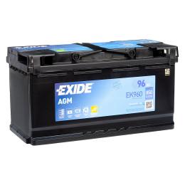 Аккумулятор автомобильный EXIDE Start-Stop AGM 96R EK960 850 А обр. пол ...